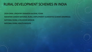 Rural development in India | PPTX