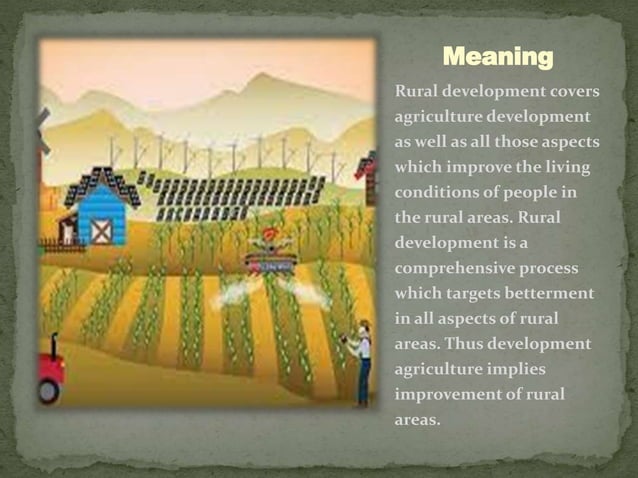 Rural development class 12 Economics | PPTX | Agriculture | Industries