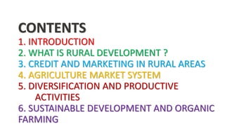 Rural development.pptx | Agriculture | Industries