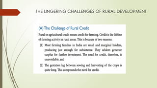 development of rural areas of indian economy | PPTX