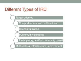 Rural Development Approaches and Strategies | PPTX