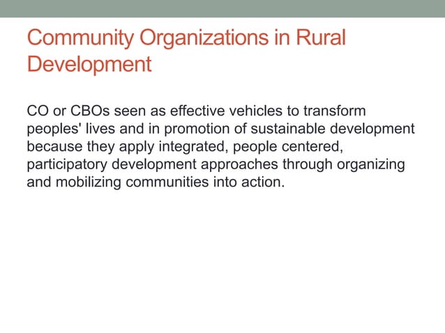 Rural Development Approaches and Strategies | PPTX