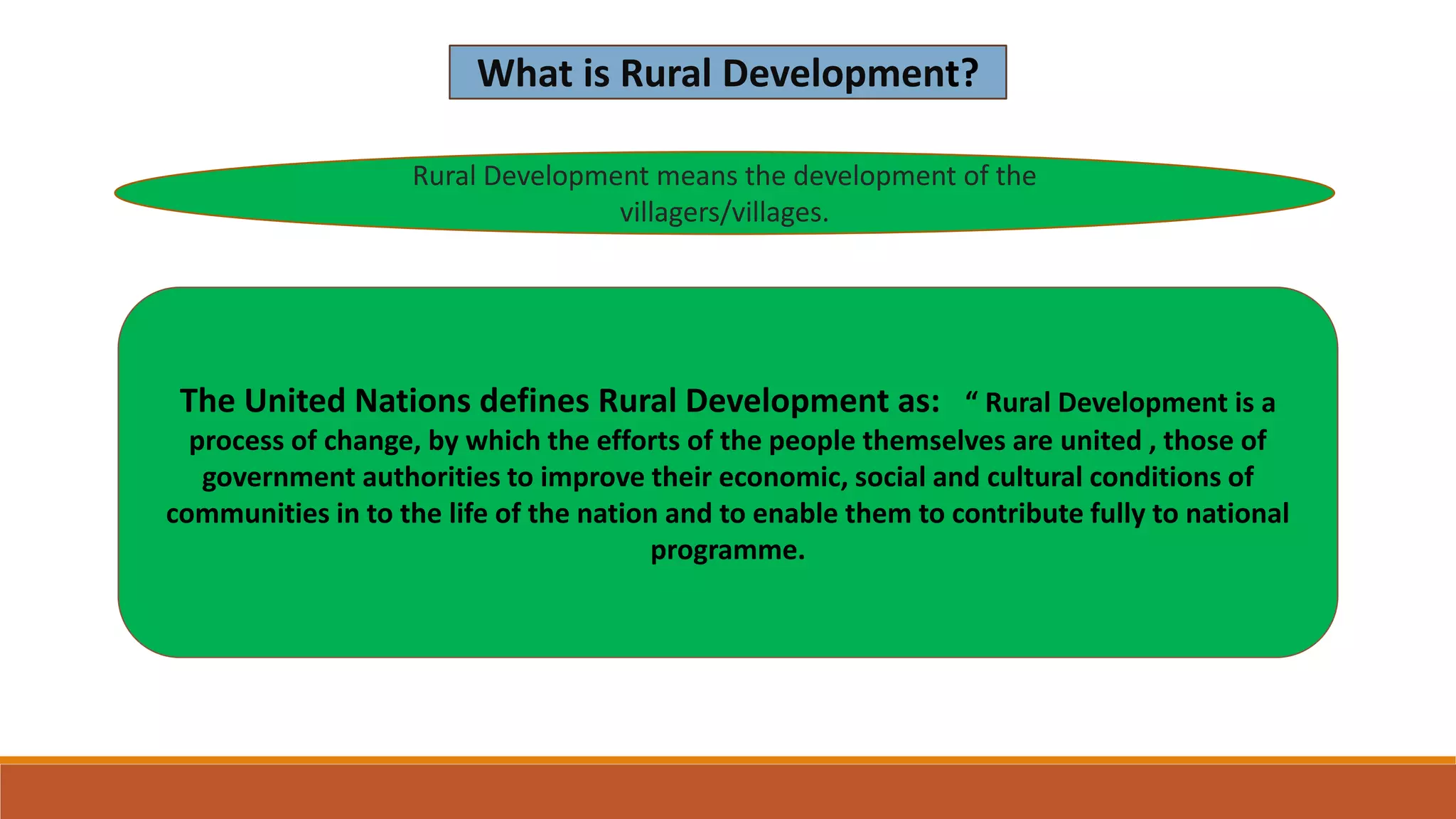 Rural development concept according to BARD | PPTX