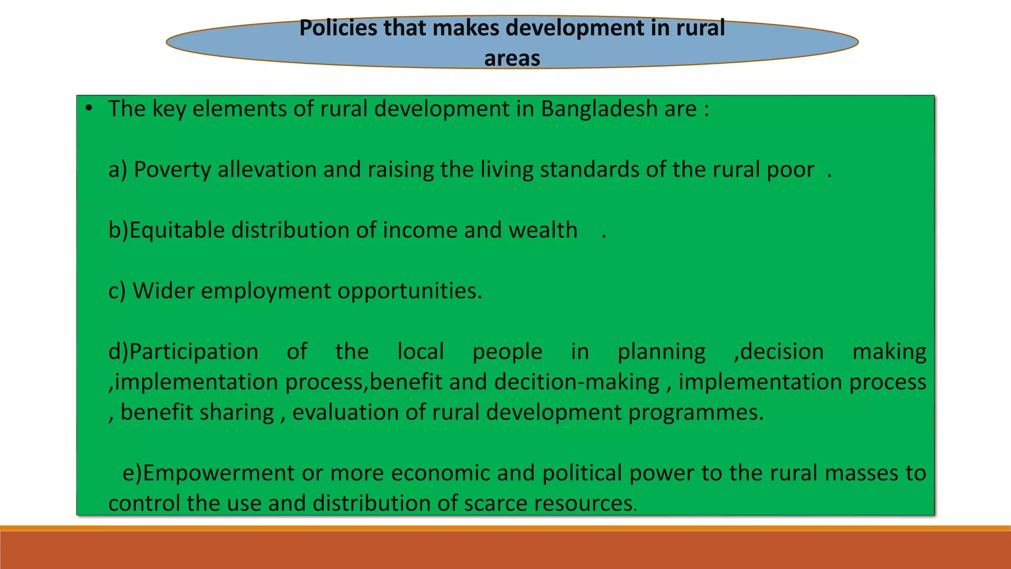 Rural development concept according to BARD | PPTX