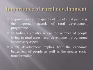 Rural Development Concept& Definitions | PPTX