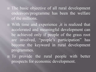 Rural Development Concept& Definitions | PPTX