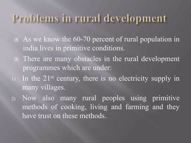 Rural Development Concept& Definitions | PPTX | Debated Sensitive ...