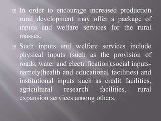 Rural Development Concept& Definitions | PPTX