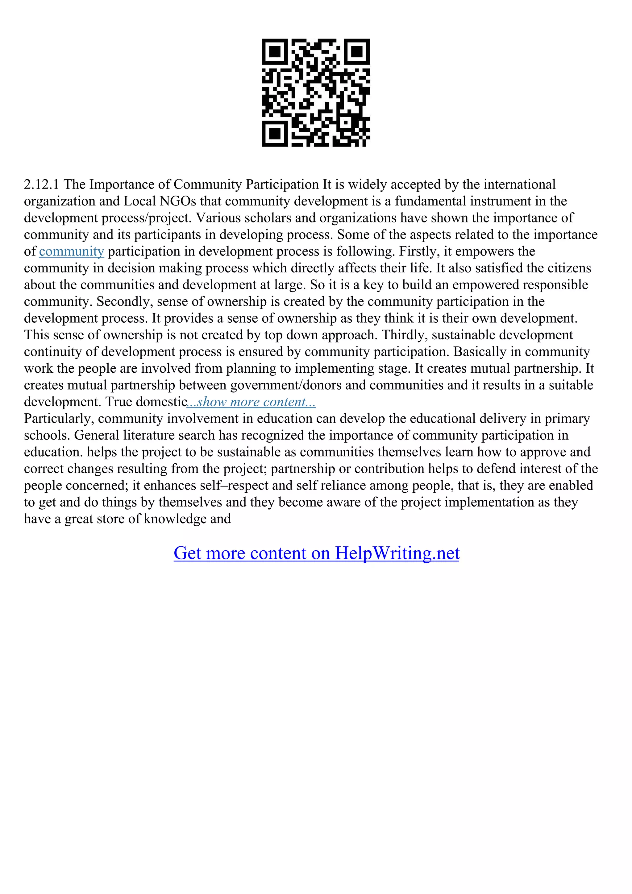 Rural Development Essay | PDF