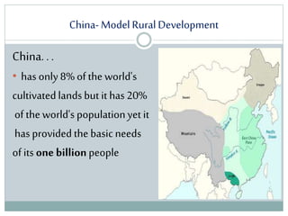 Rural development in china | PPTX