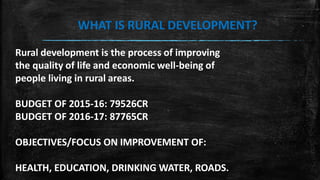 Rural development in india | PPTX
