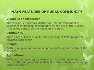 Rural Area development | PPTX