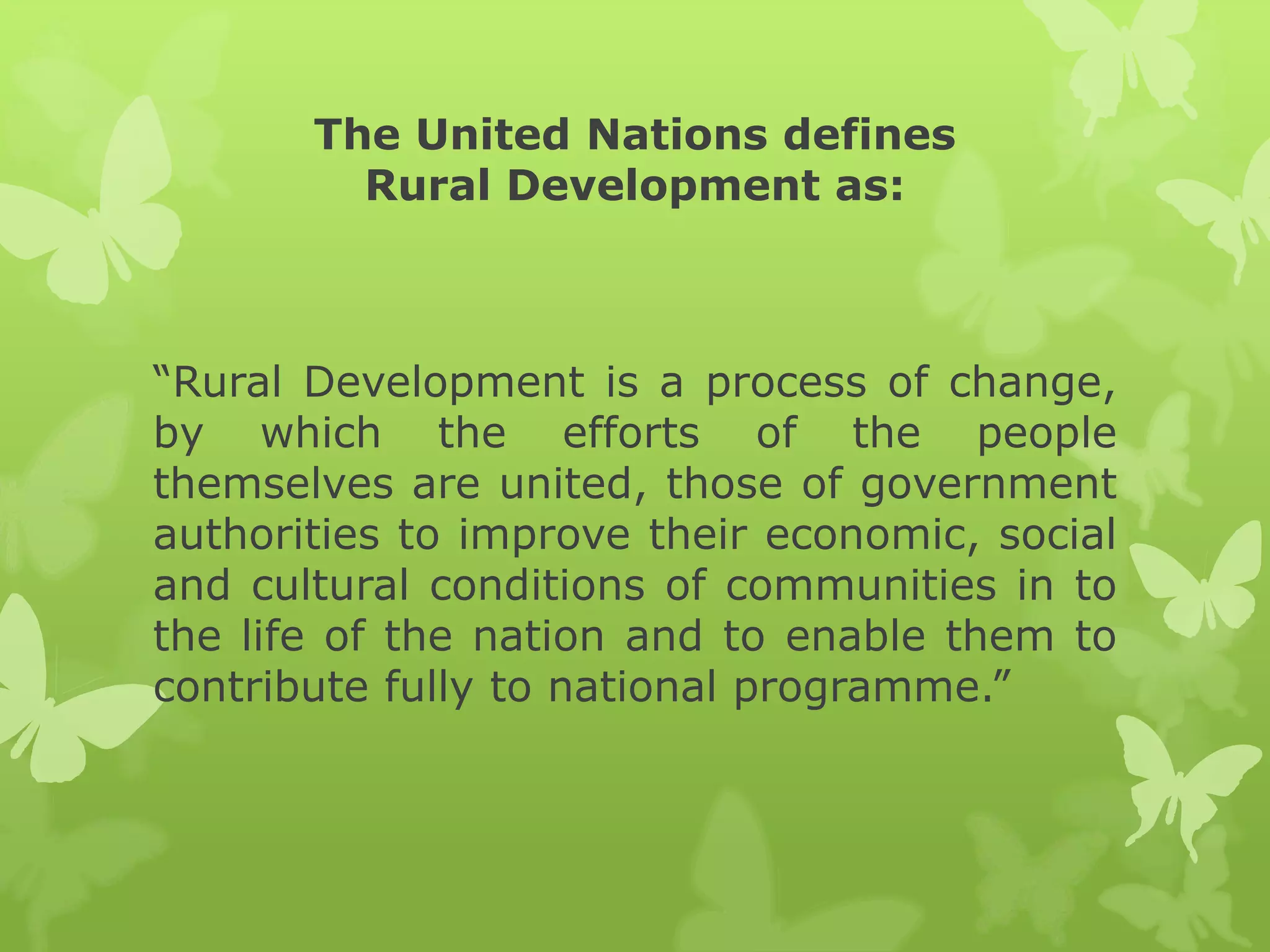Rural development ppt | PPTX