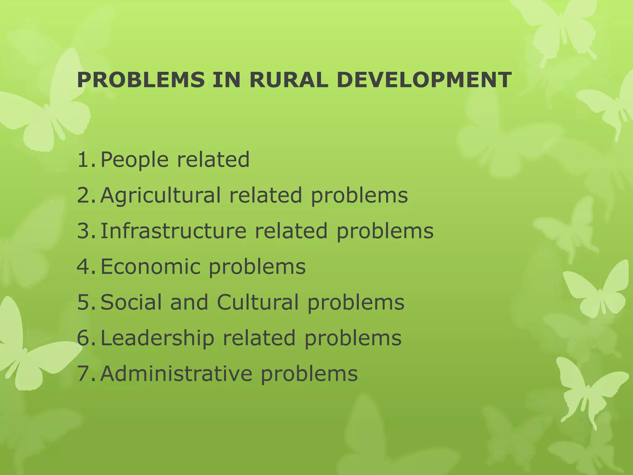 Rural development ppt | PPTX