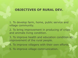 Rural development ppt | PPTX