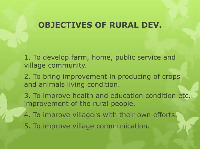 Rural development ppt