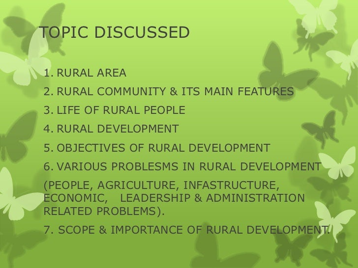 Rural development ppt