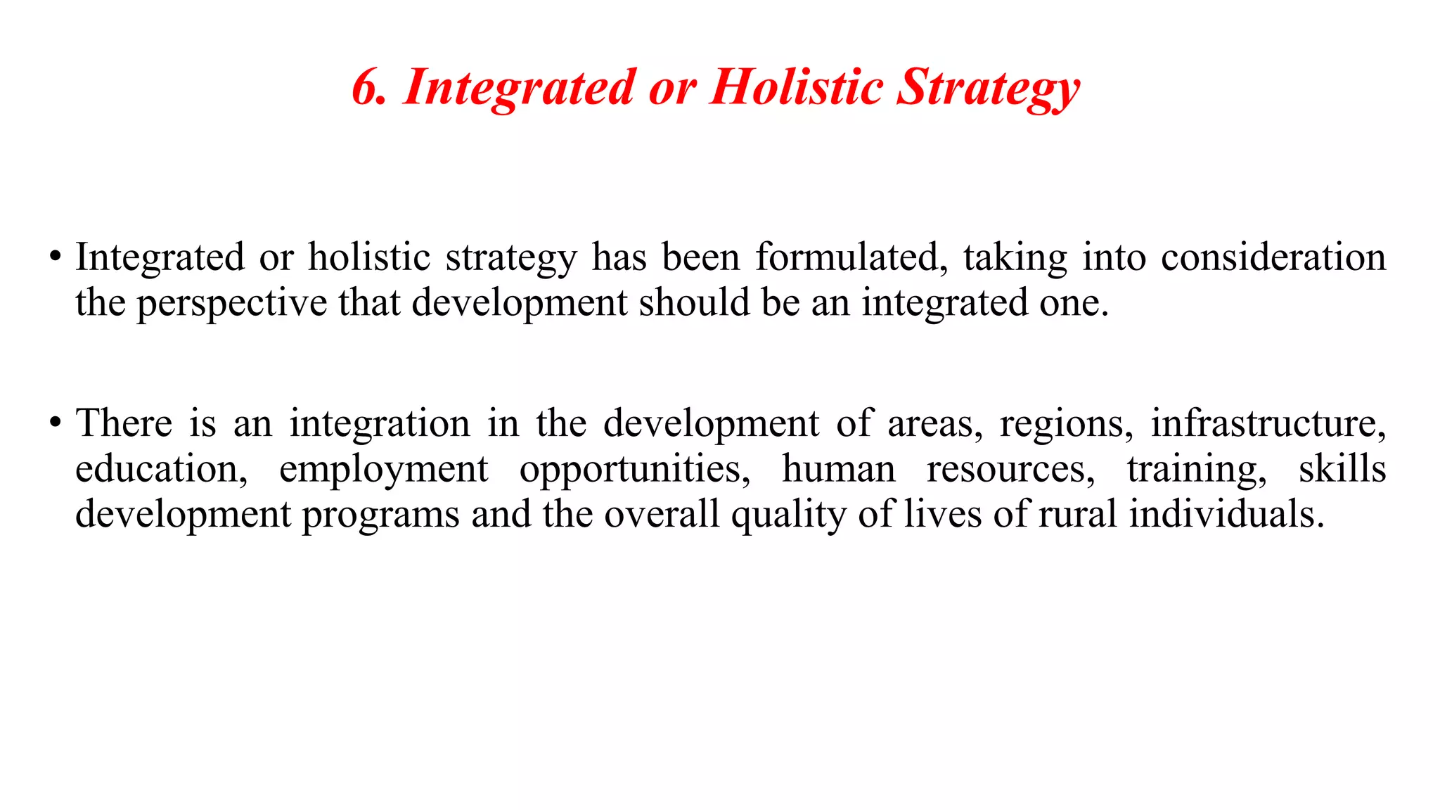 Rural development, Rural development Policies and Strategies. | PPTX