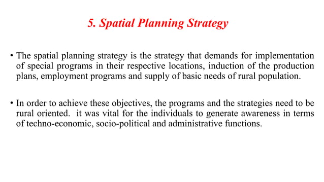 Rural development, Rural development Policies and Strategies. | PPTX