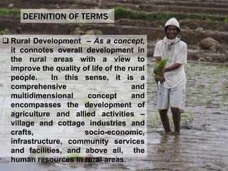 Rural dev't Paradigm Shift in the Philippines | PPTX