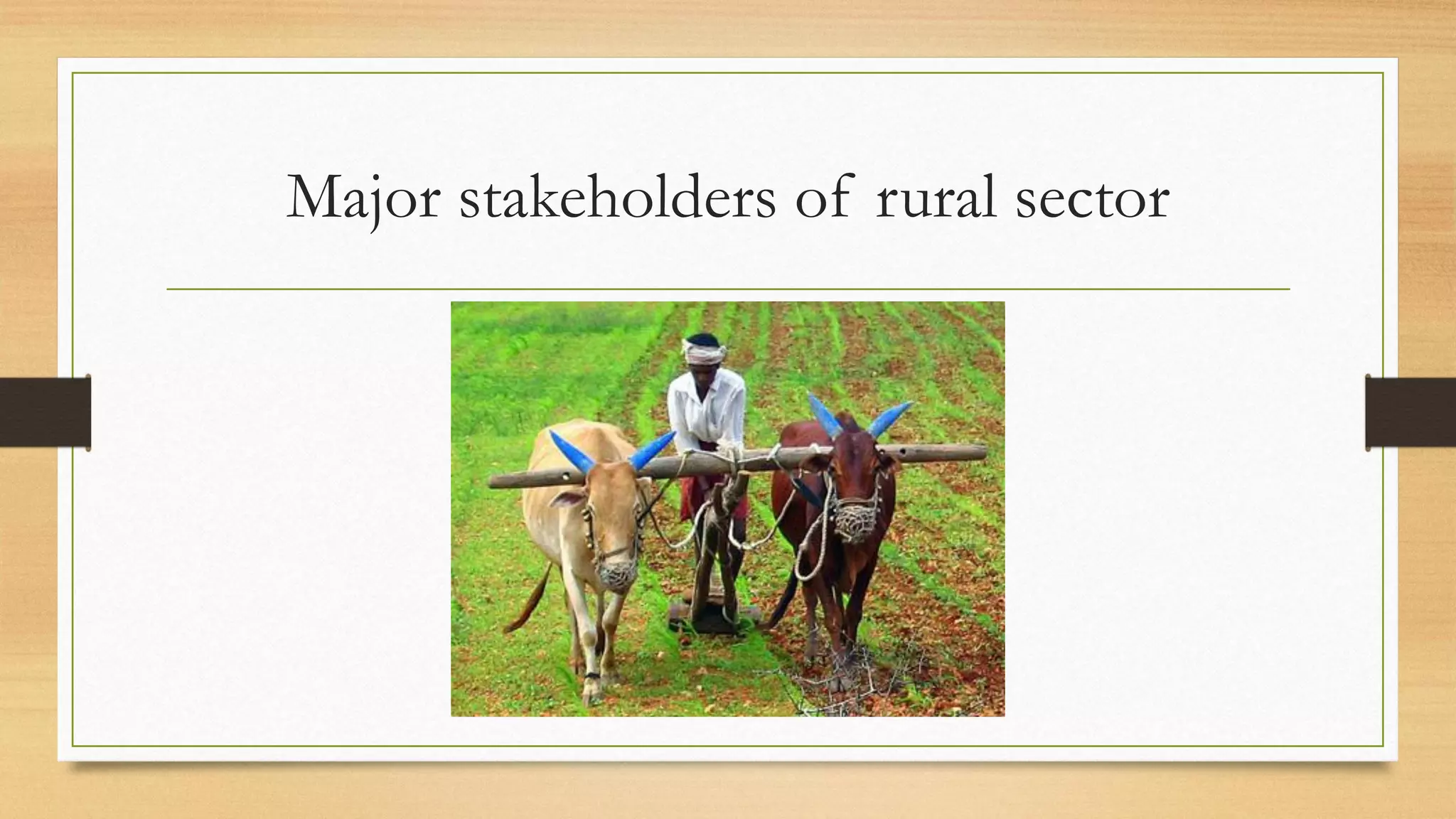 Rural economy of India (Rural Development - Principles, Policies, and ...