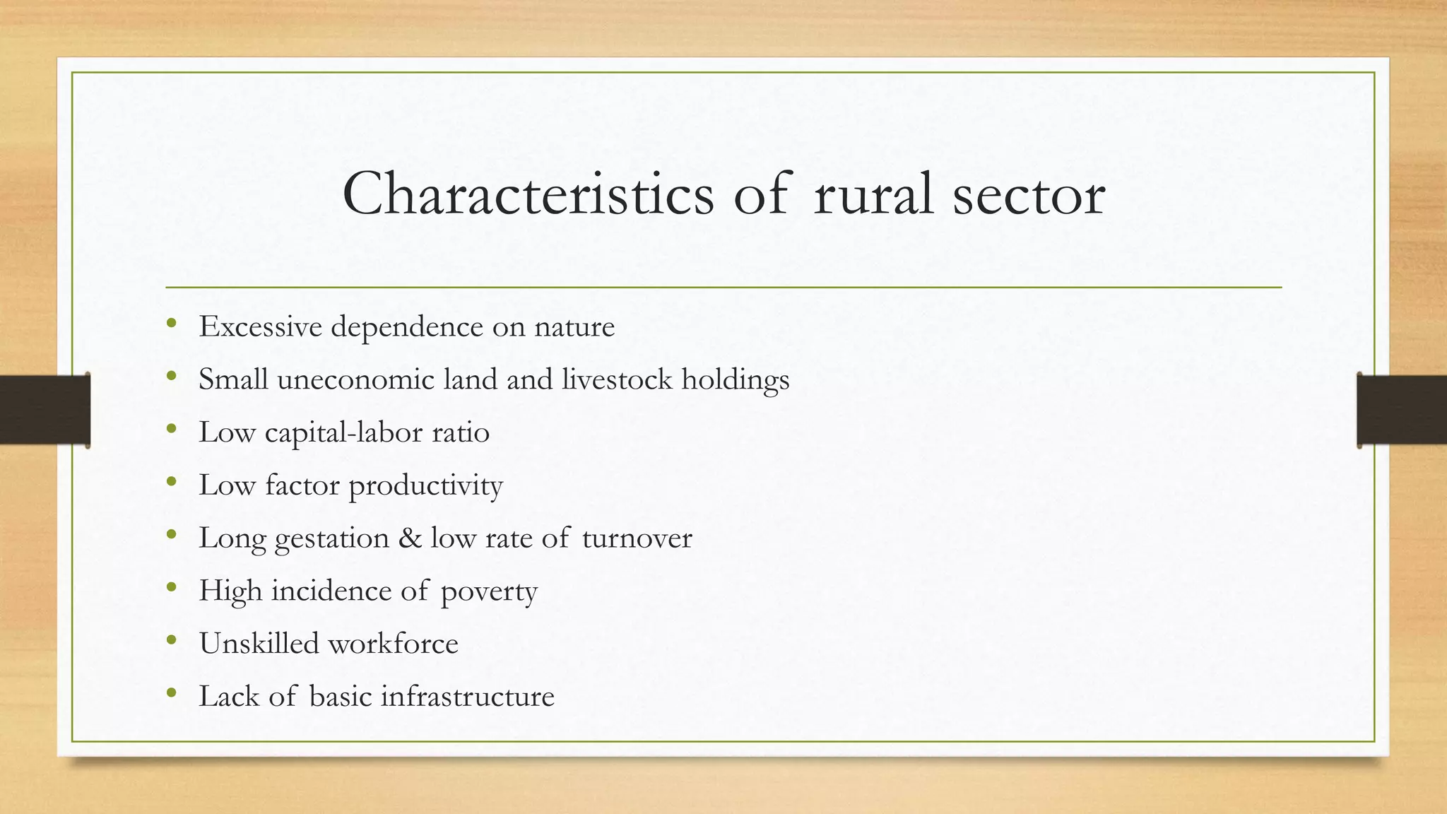 Rural economy of India (Rural Development - Principles, Policies, and ...