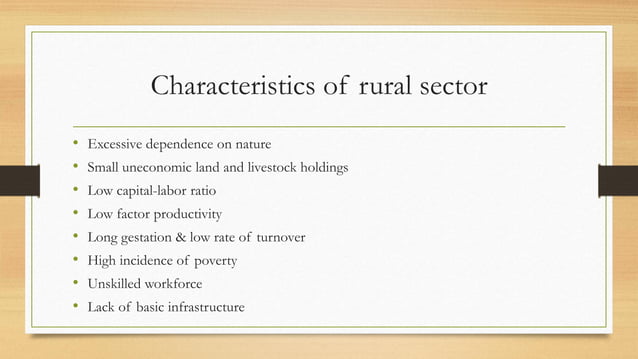 Rural economy of India (Rural Development - Principles, Policies, and ...