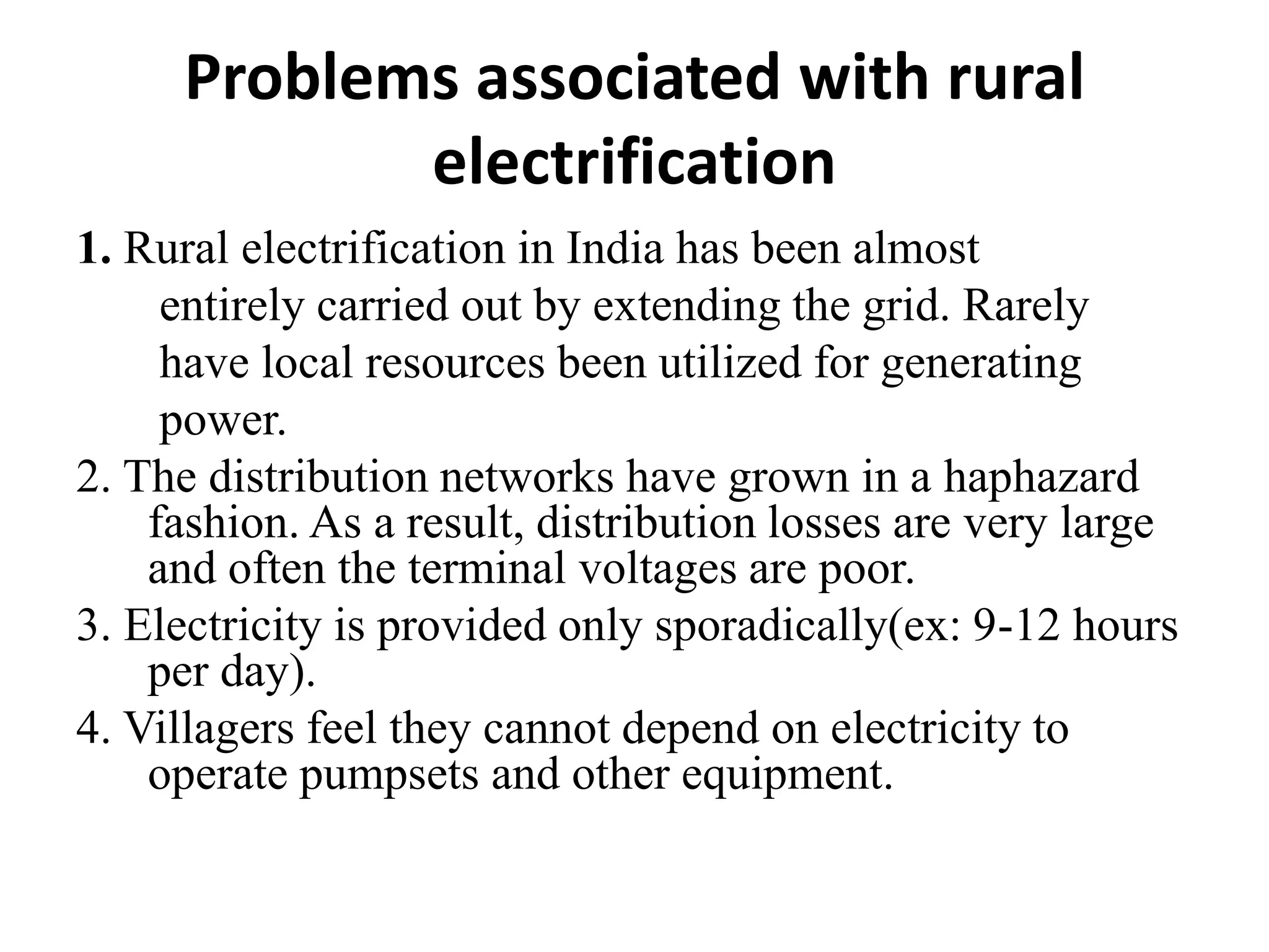 Rural electrification | PPTX