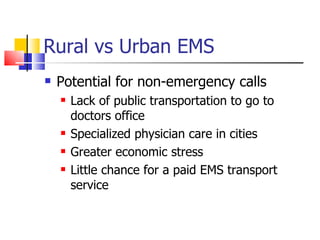 Rural EMS In Virginia | PPT