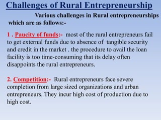 Rural entreneurship | PPTX