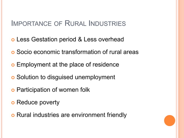 Rural entrepreneurship | PPTX | Non-Profit Organizations | Industries