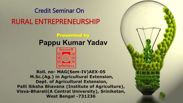 Rural Entrepreneurship | PPTX