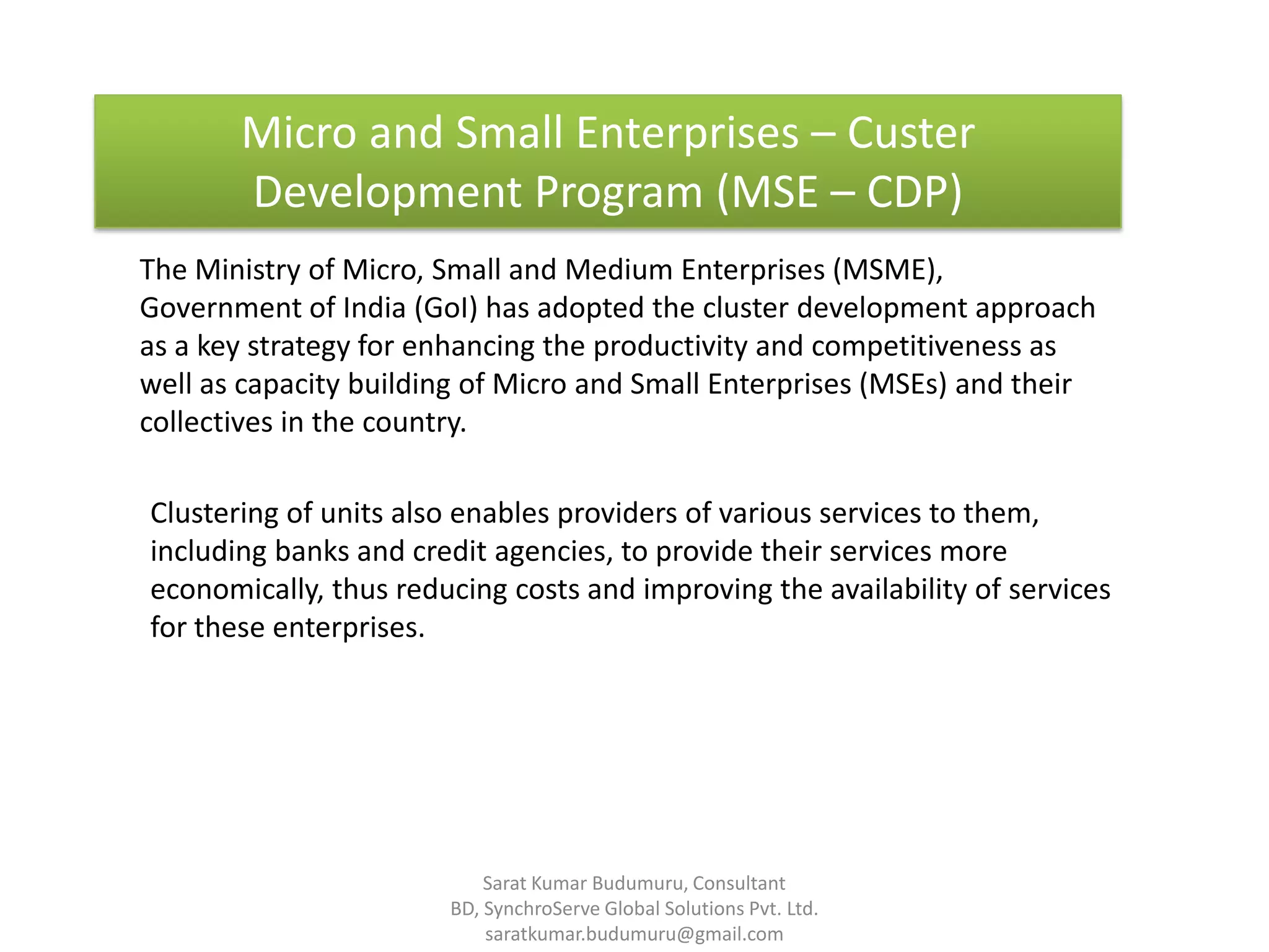 Rural entrepreneurship development programmes in india | PPTX