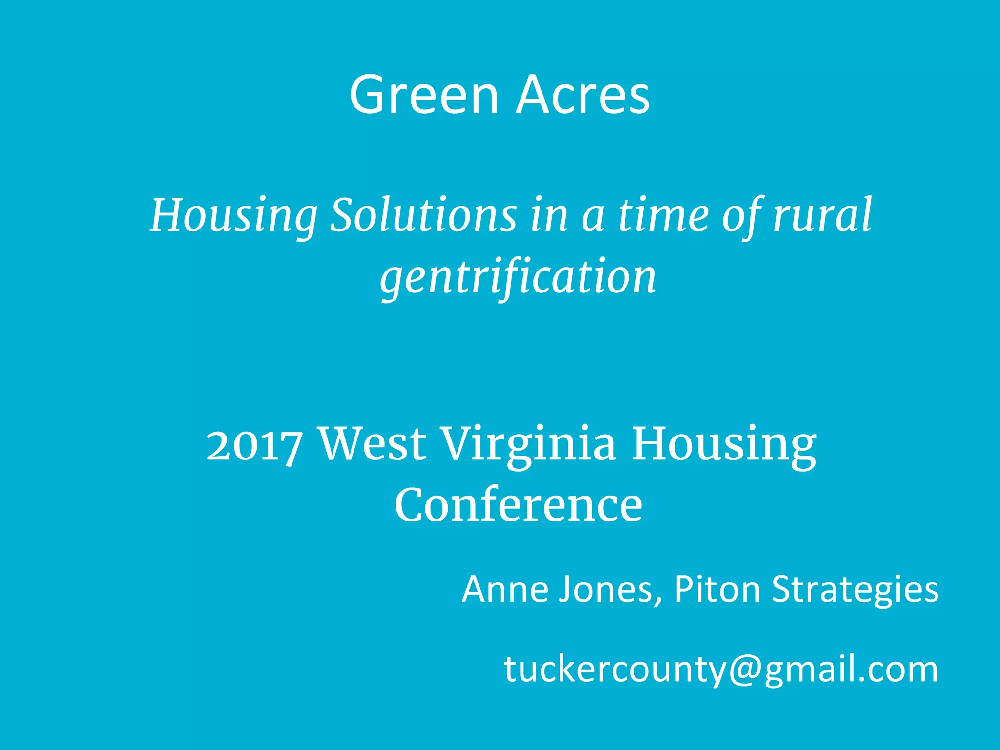 Rural gentrificationfinal | PPTX