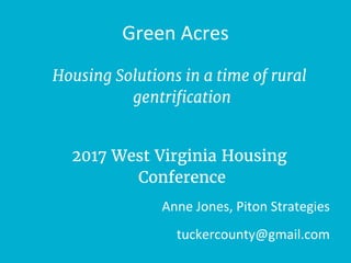 Rural gentrificationfinal | PPTX