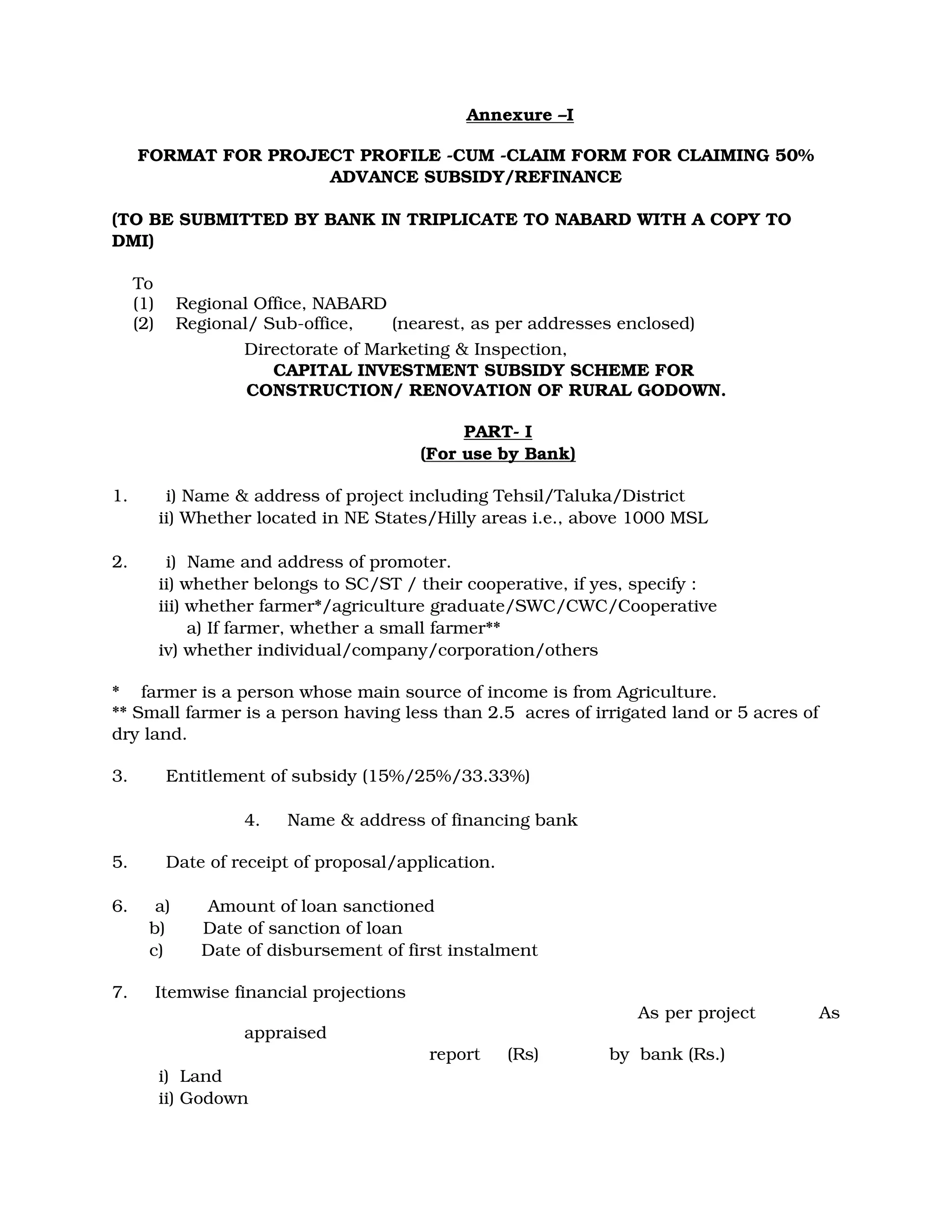 Rural godown scheme by nabard | PDF