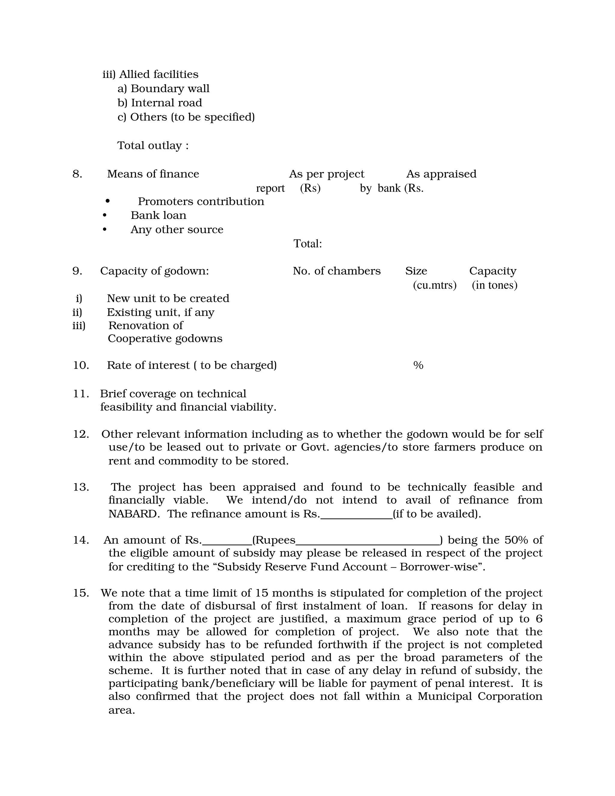 Rural godown scheme by nabard | PDF