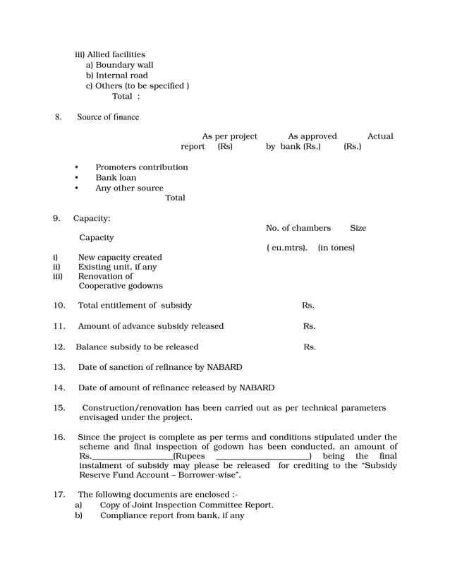 Rural godown scheme by nabard | PDF