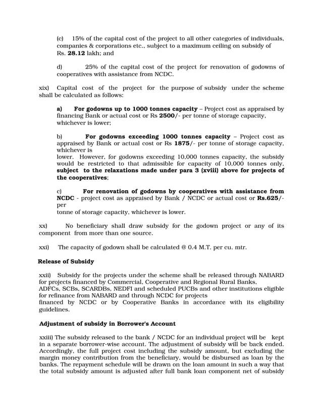 Rural godown scheme by nabard | PDF