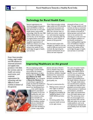 Rural health care: Towards a healthy rural india | PDF