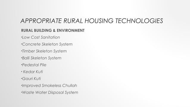 Rural housing in india | PPT