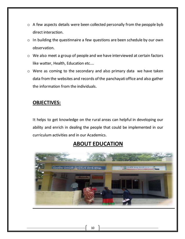 Rural immersion programe | DOCX