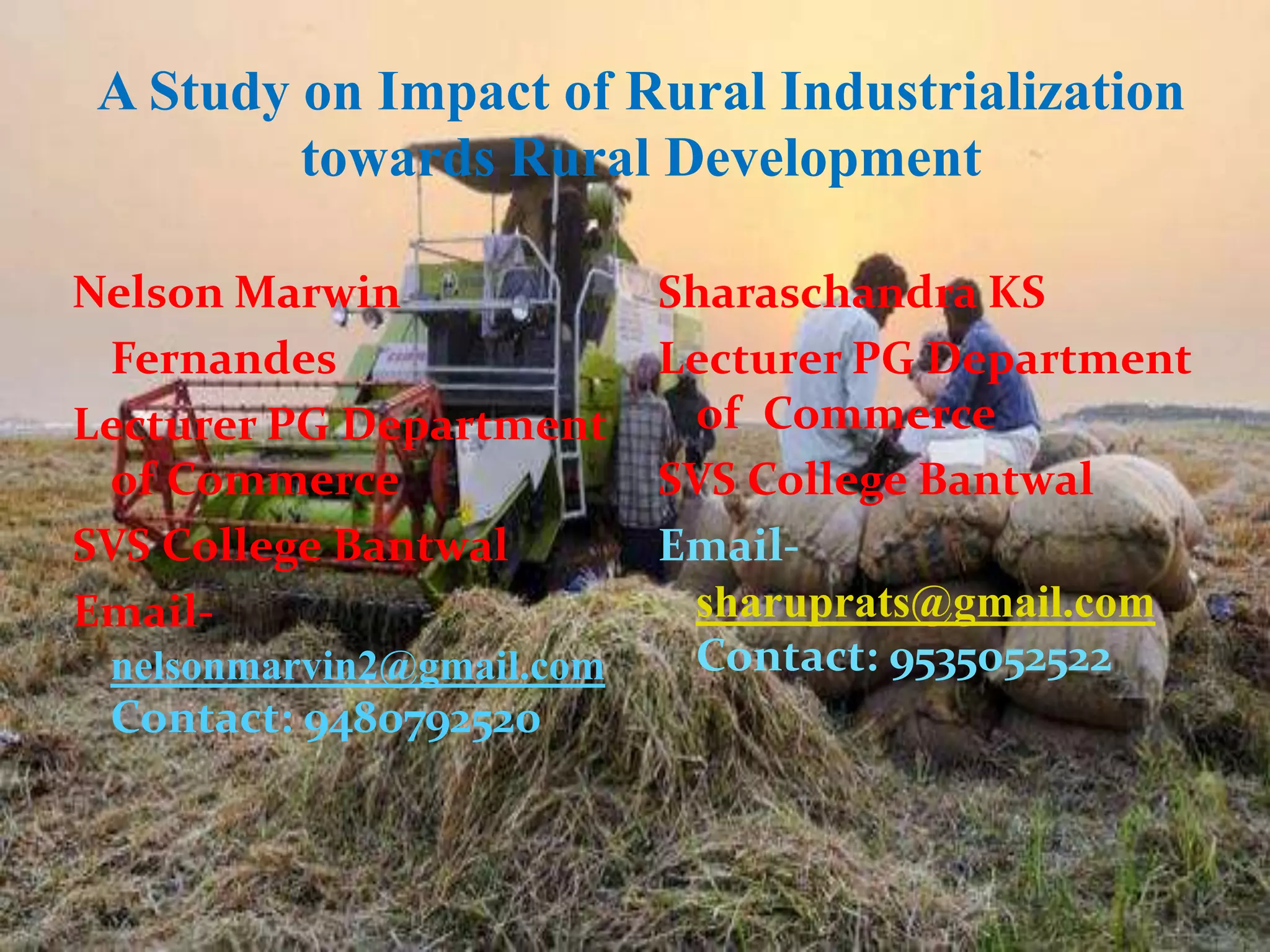 Rural industrialisation | PPTX