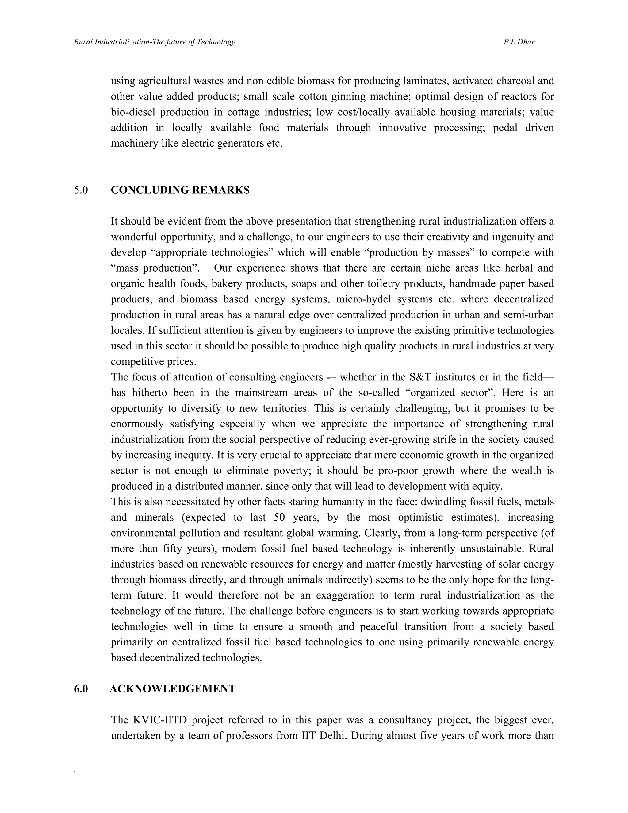 Rural industrialization | PDF