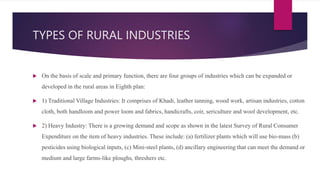 rural_industries_in_India and it's development in India | PPT