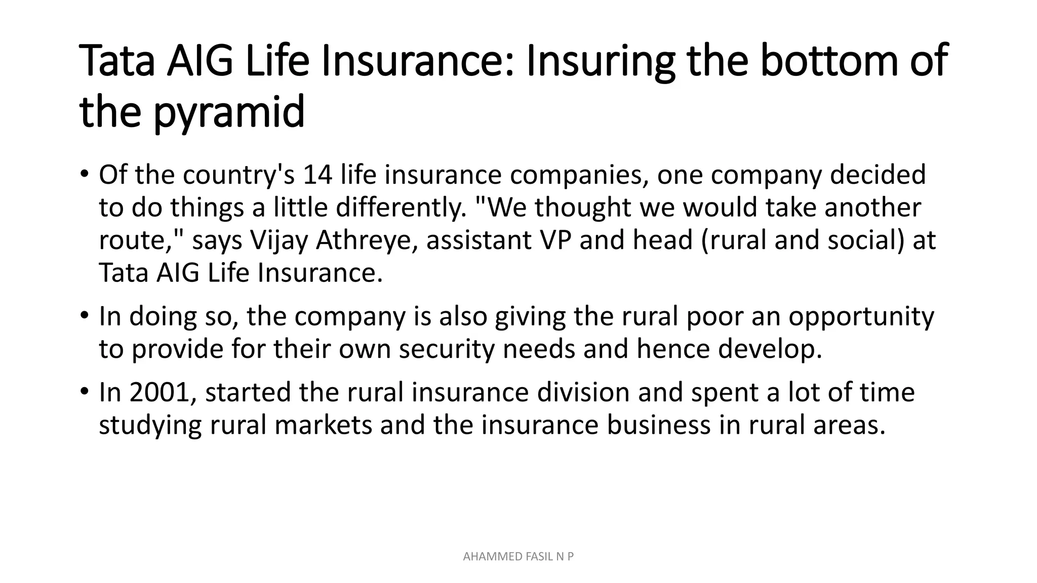 Rural marketing initiatives by TATA by Ahammed Fasil N P DCSMAT | PPTX