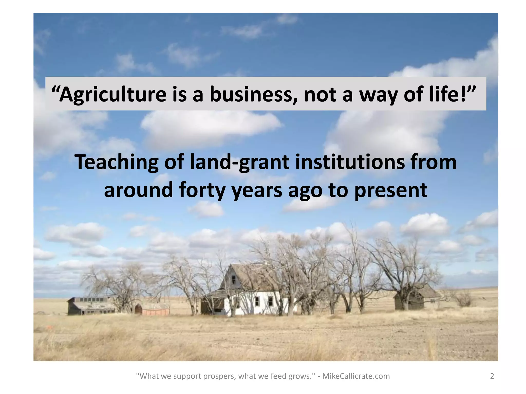 A Restorative Approach to Family Farm Agriculture and Prosperous Rural ...