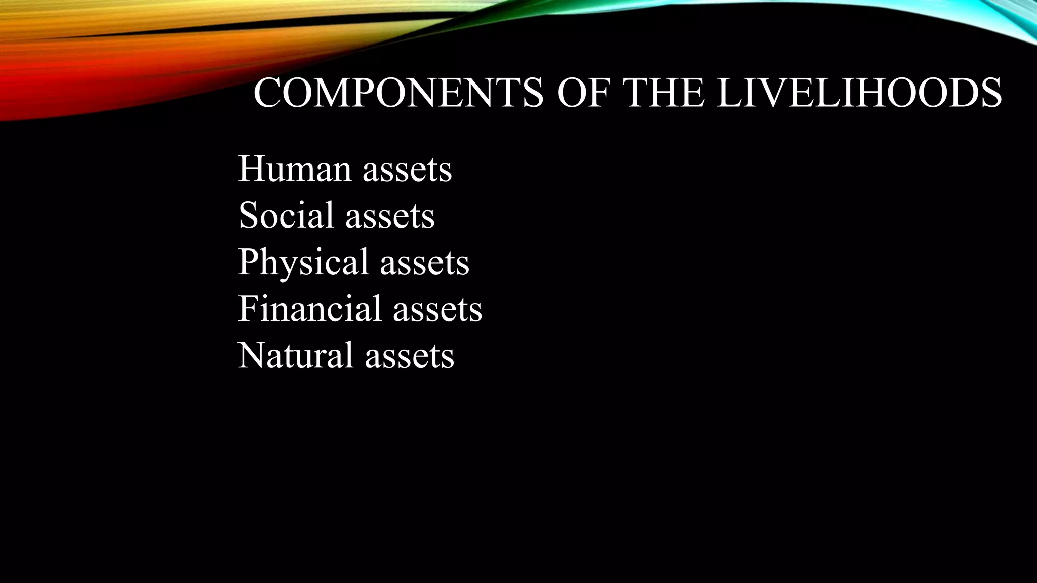 Rural livelihood approach | PPTX