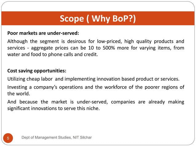 Bottom Of Pyramid | PPTX | Business and Finance