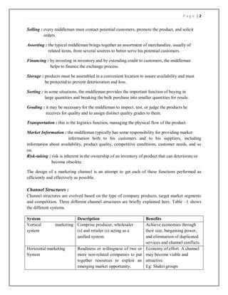 distribution system in rural markets | PDF